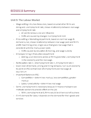 Tutorial worksheet 1 - ECO1011S – Tutorial 1 Section A: Short Questions ...