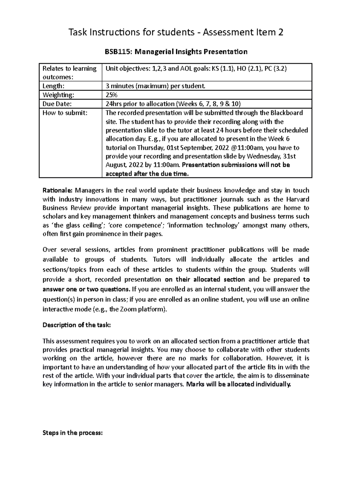 Managerial Insights Task Instructions for students(1) copy - Task Instructions for students ...