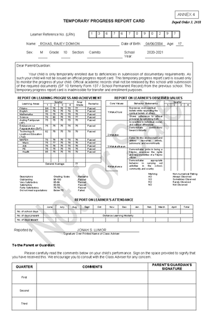Health 9 Quarter 1 Module 2-4Week2-4 - HEALTH 9 MODULE WEEK 2 to 4 ...