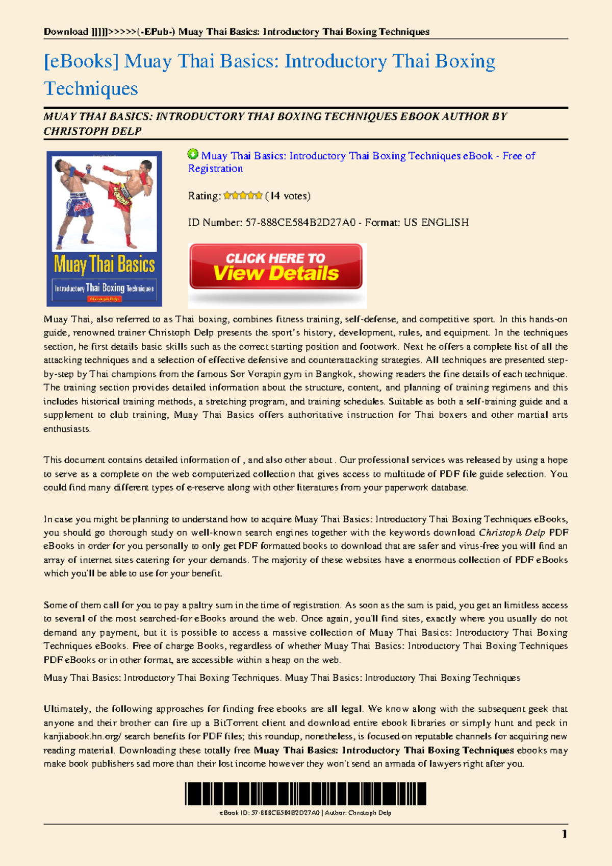 Muay Thai Basics Introductory Thai Boxing Techniques - In this hands-on ...