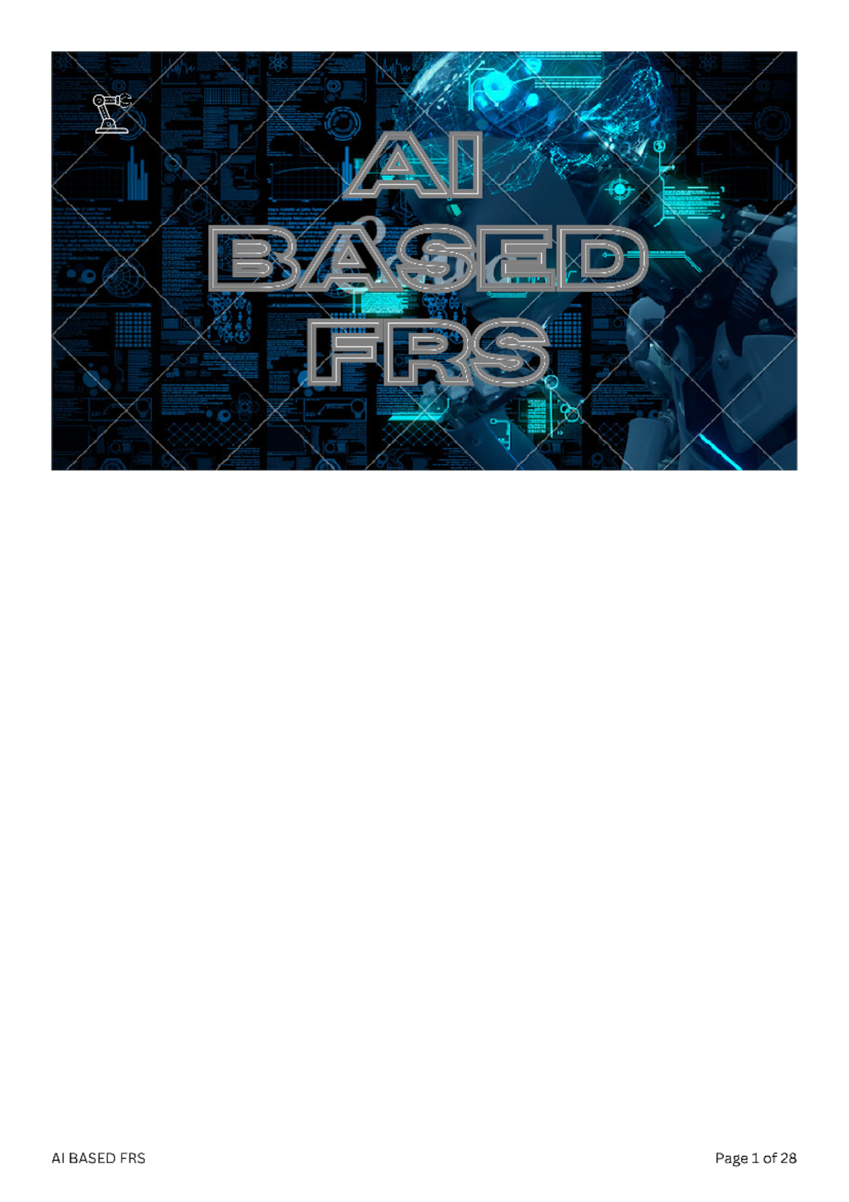 AI Based FRS - Face Recognized System - Artificial Intelligence - Studocu