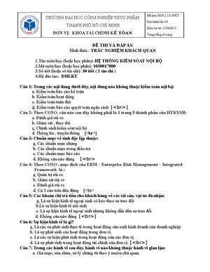 IC frameworks summary - KSNB - A P P E N D I X 6 B Risk and Internal ...