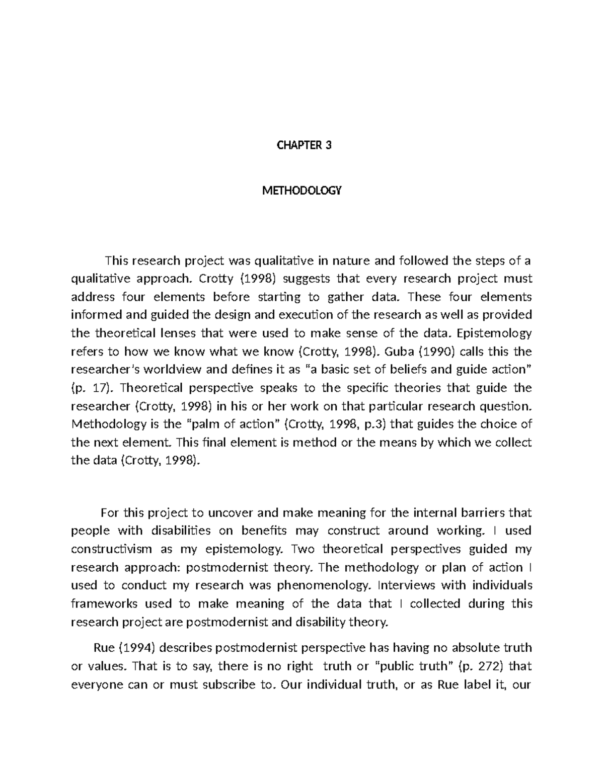 bachelor of education file - CHAPTER 3 METHODOLOGY This research ...