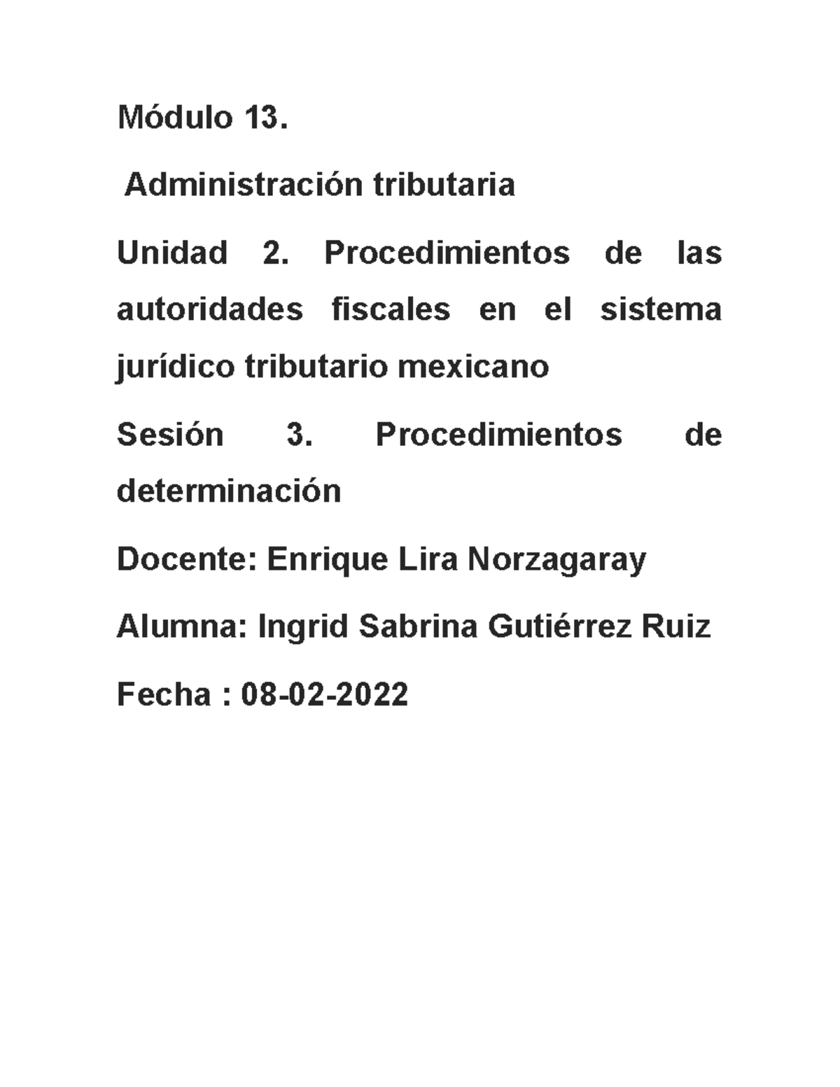 Actividad 3 - TRABAJO MODULO DERECHO - Módulo 13. Administración ...