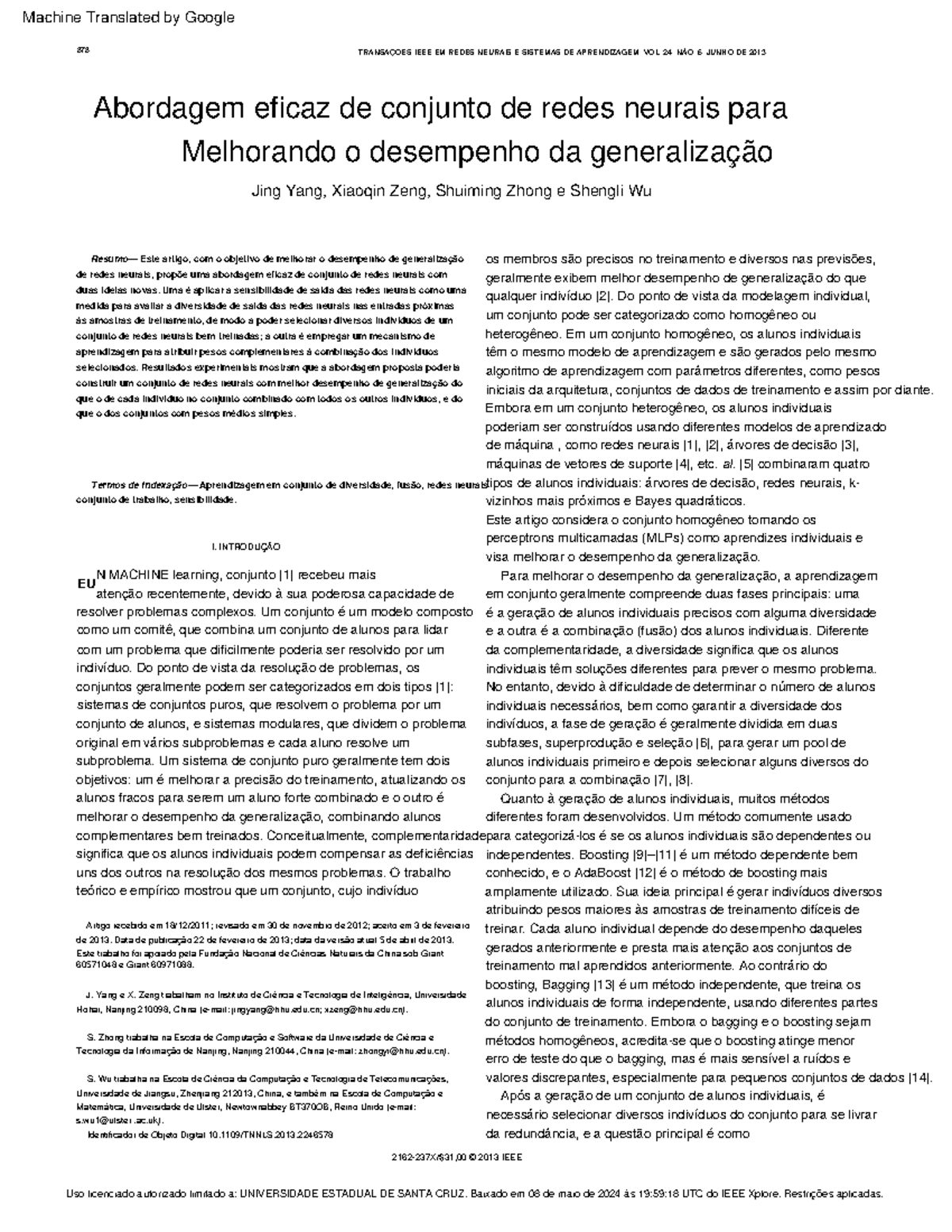 Yang - Effective Neural Network Ensemble Approach for Improving Generalization Performance ...