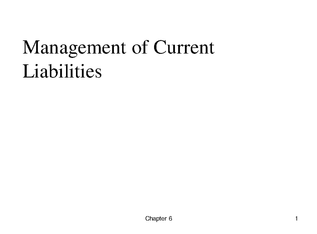 I am sharing 'C3c Management of Current Liabilities Part 3 1' with ...