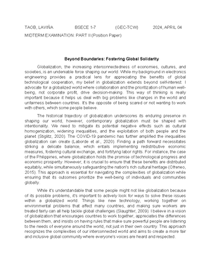 Global interstate system - GLOBAL INTERSTATE SYSTEM The Attributes of ...