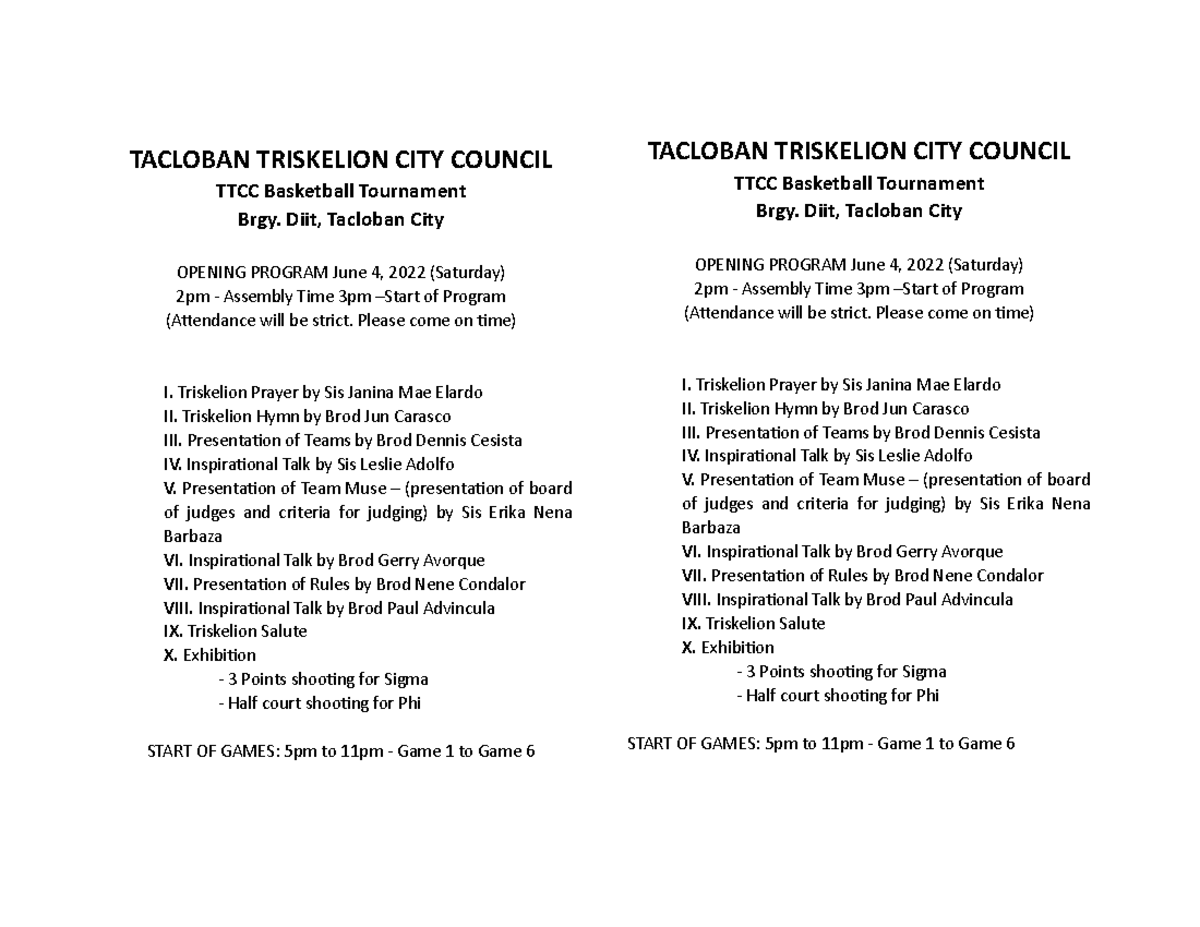 Ttcc-BT-program - This document is for the upcoming event of the ...