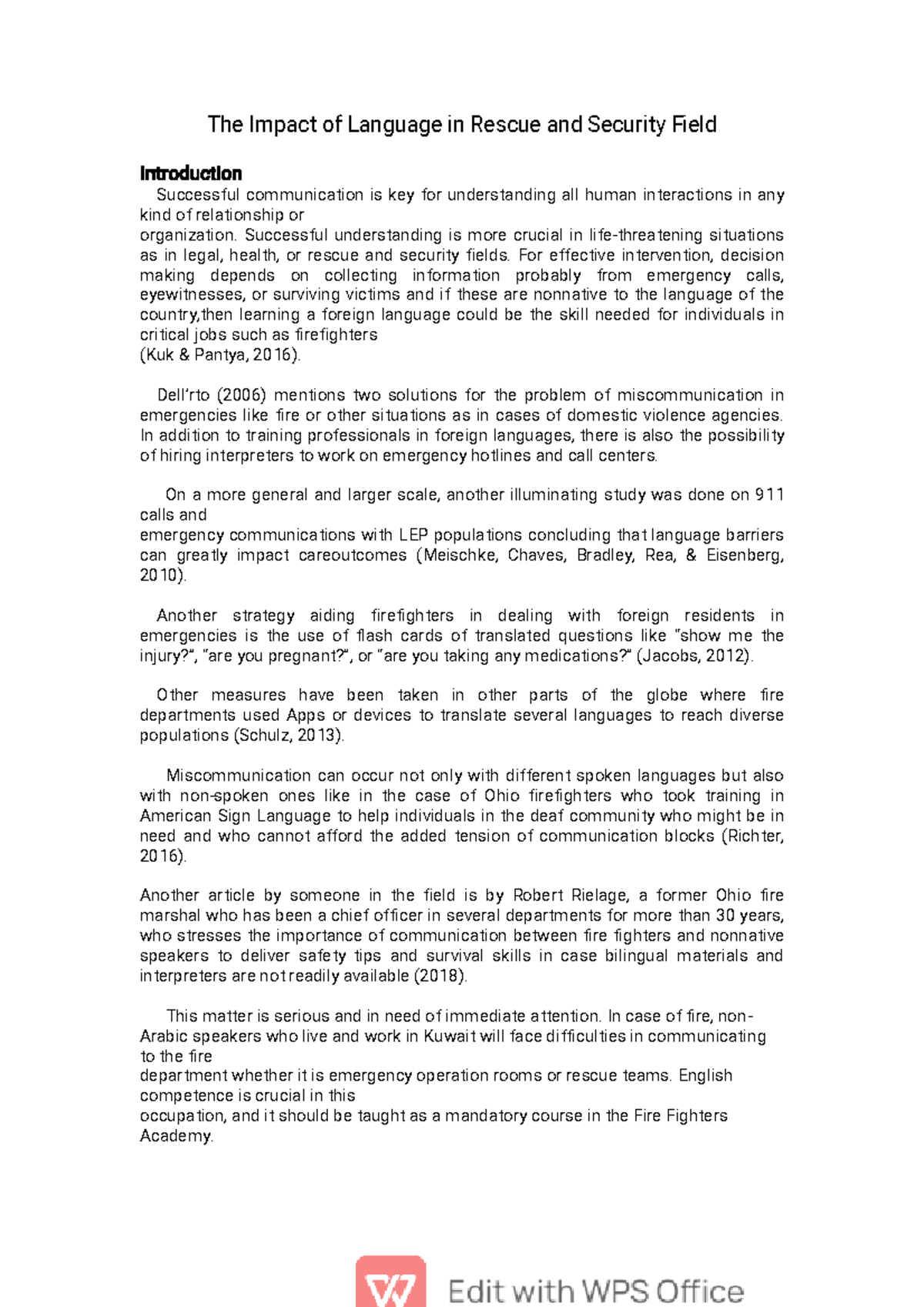 The-Impact-of-Language-in-Rescue-and-Security-Fiel 080347 - The Impact ...