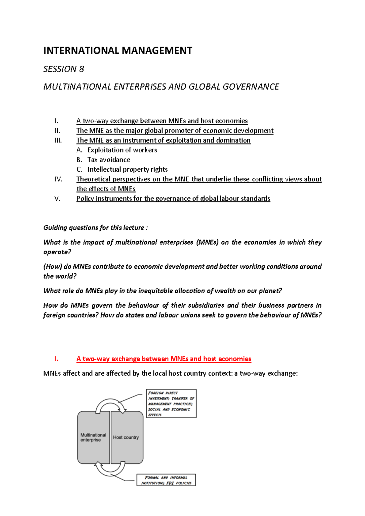 Session 8 - Multinational enterprise and global governance ...