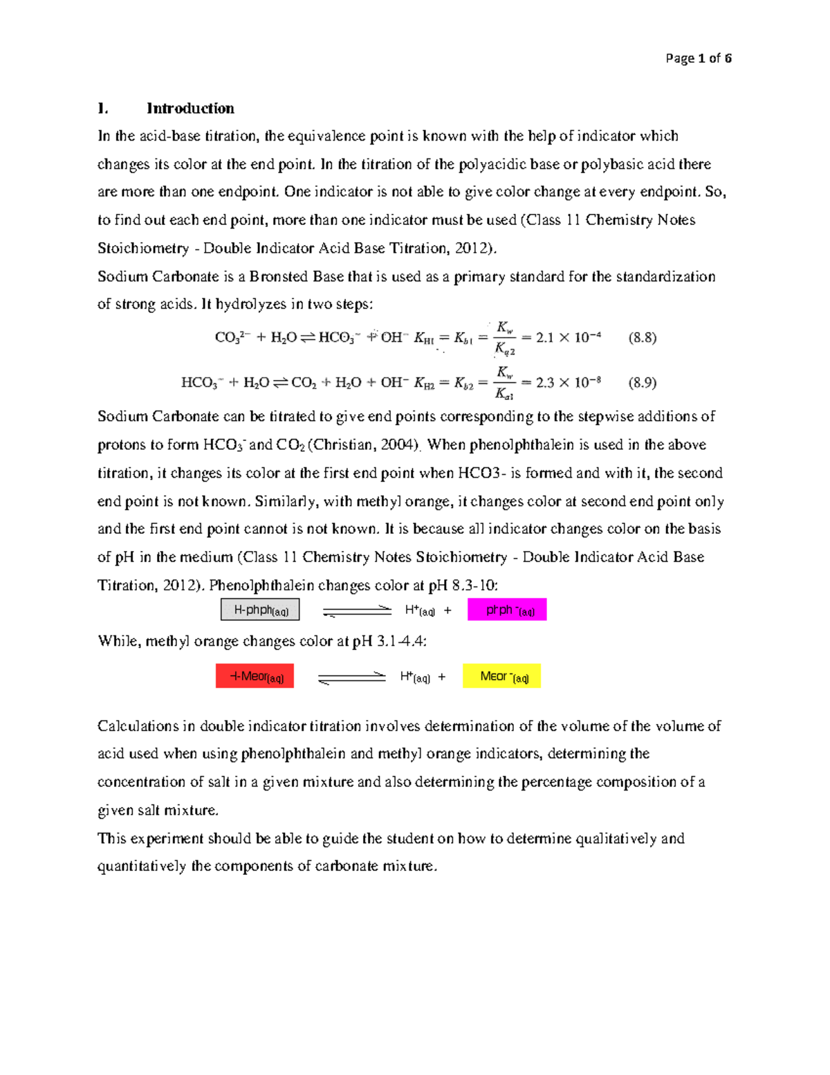 Double Indicator Titration Calculations Pdf at Rolando Reese blog