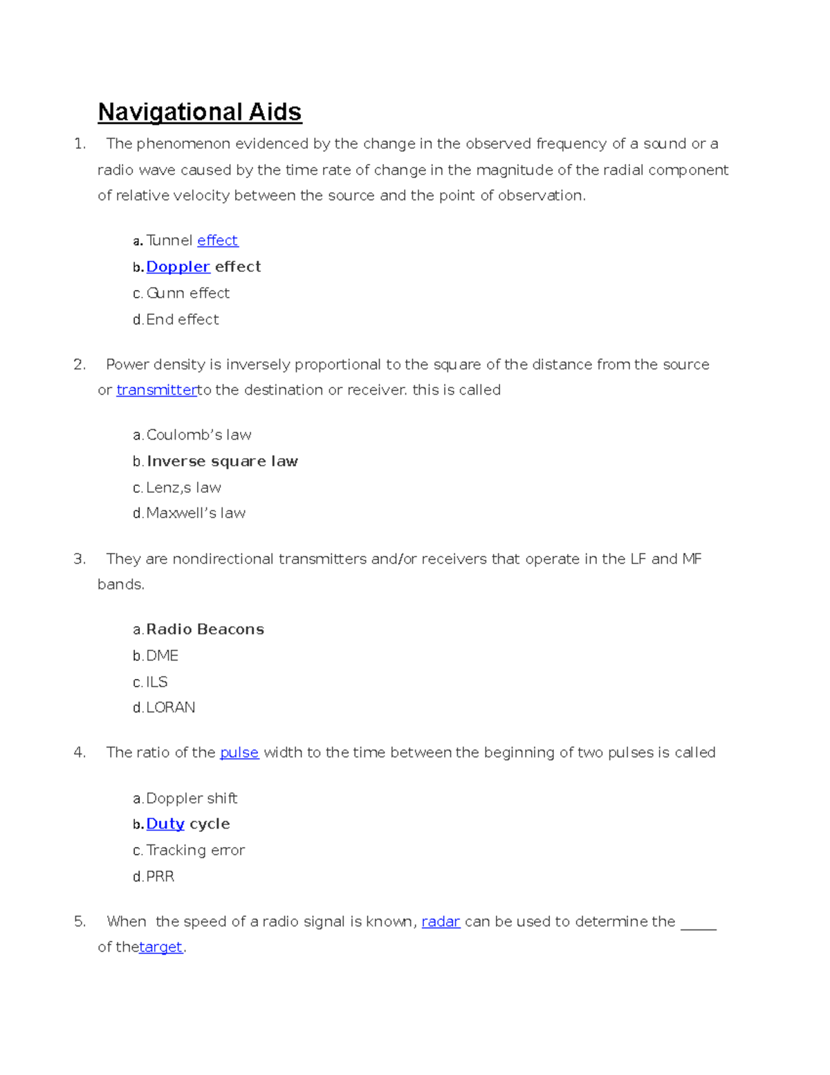 Navigational Aids - Navigational Aids The phenomenon evidenced by the ...
