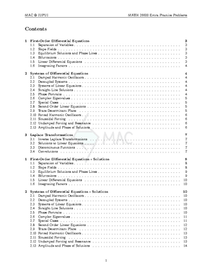 Practice Final Math 26600 - Ordinary Differential Equations MATH 266 ...