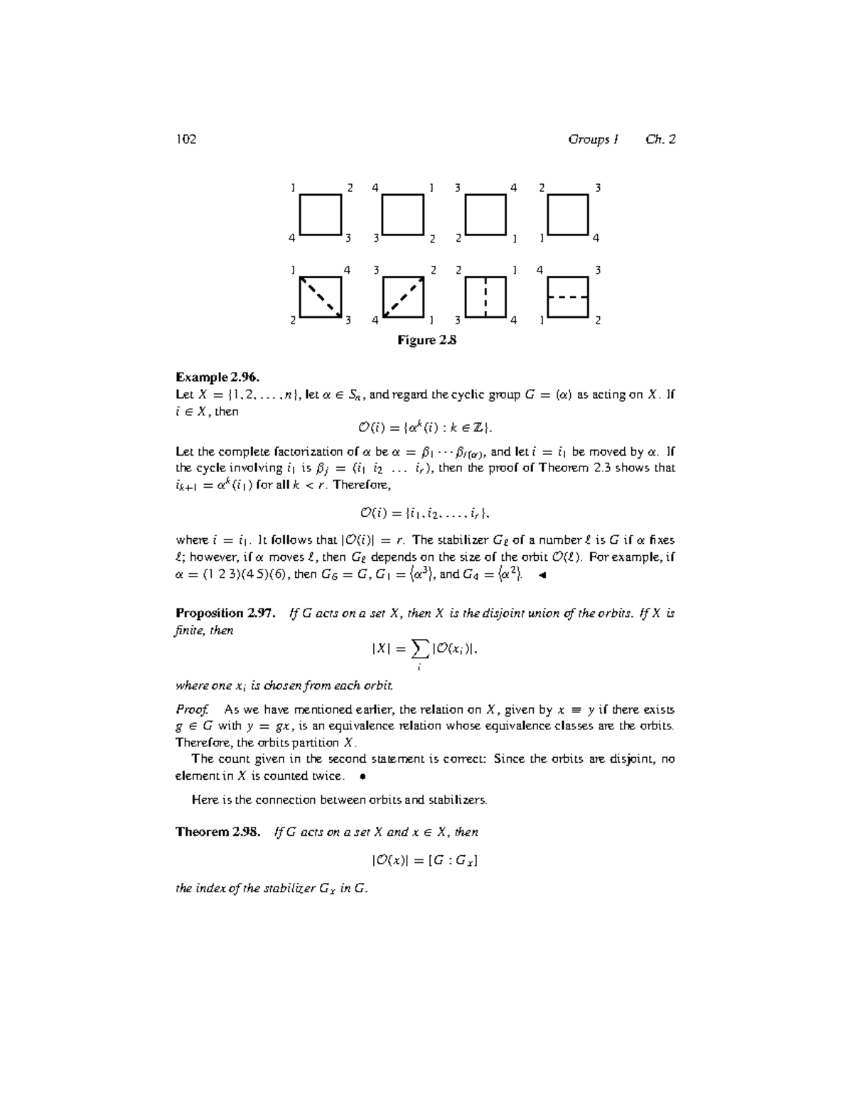 Basic Algebra 101 - 102 Groups I Ch. 2 1 3 2 4 2 1 1 2 3 4 4 3 1 4 1 2 ...