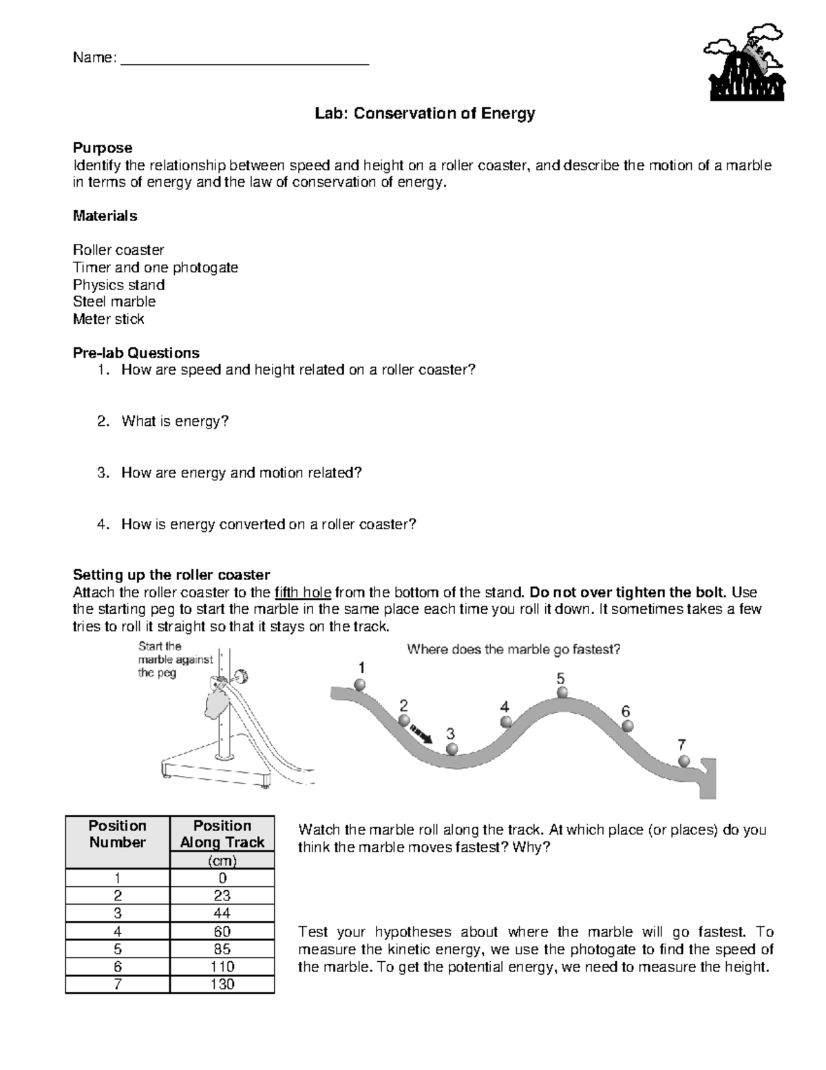 3-LAB-Conservation of Energy - Lab: Conservation of Energy Purpose ...