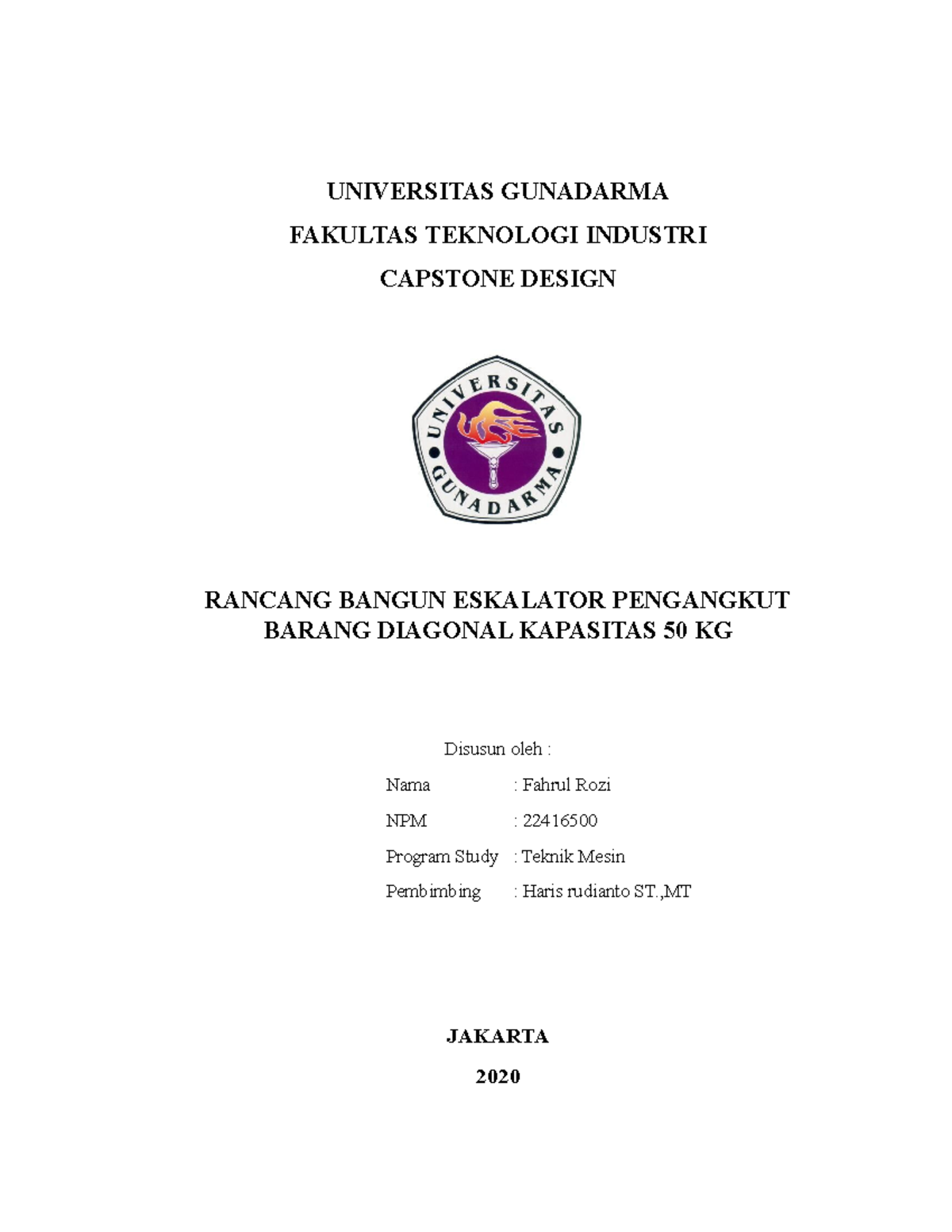 Bab 1 capstone rozi - Penulisan Bab 1 pendahuluan metode penelitian ...