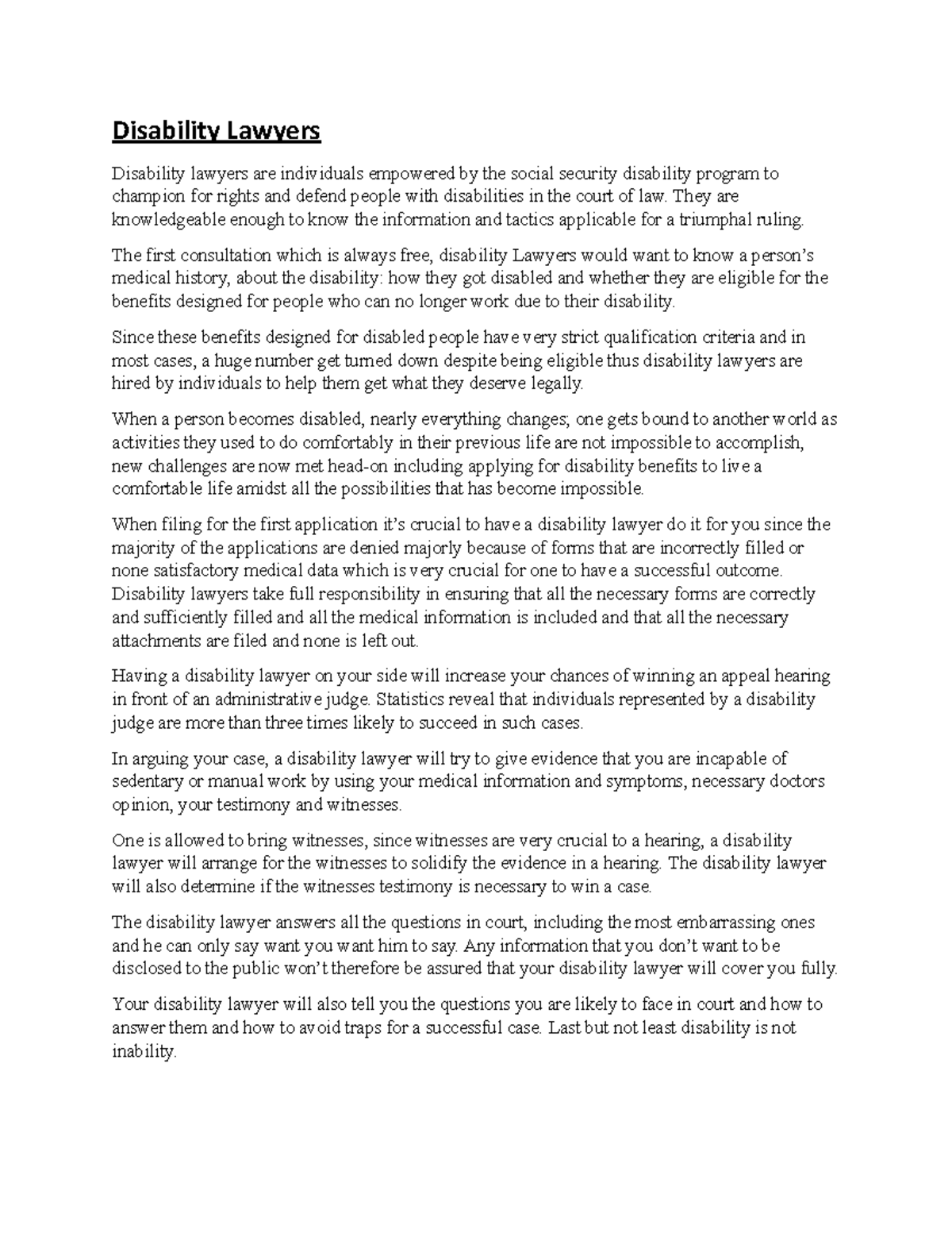 Disability Lawyers - Law and inclusivity - Disability Lawyers ...