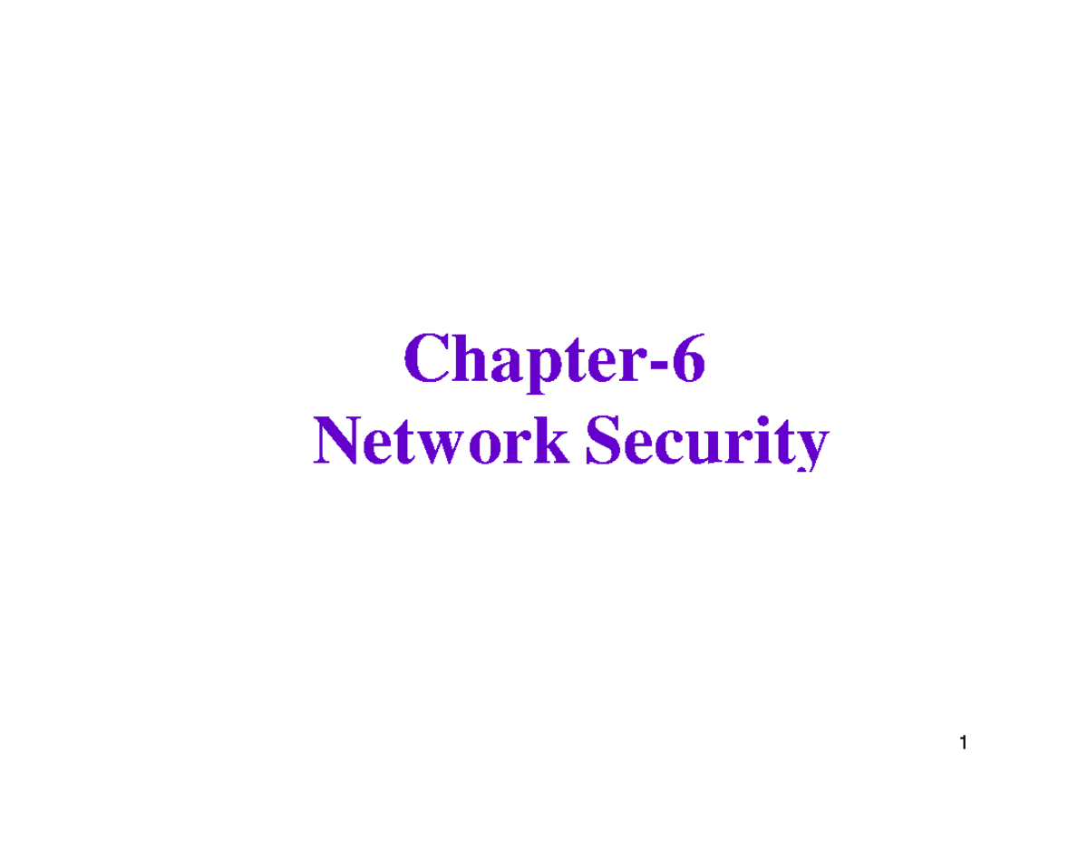 COMPUTER NETWORK SECURITY UNIT 1 - Chapter- 6 Network Security Review Topics Threat – Active ...