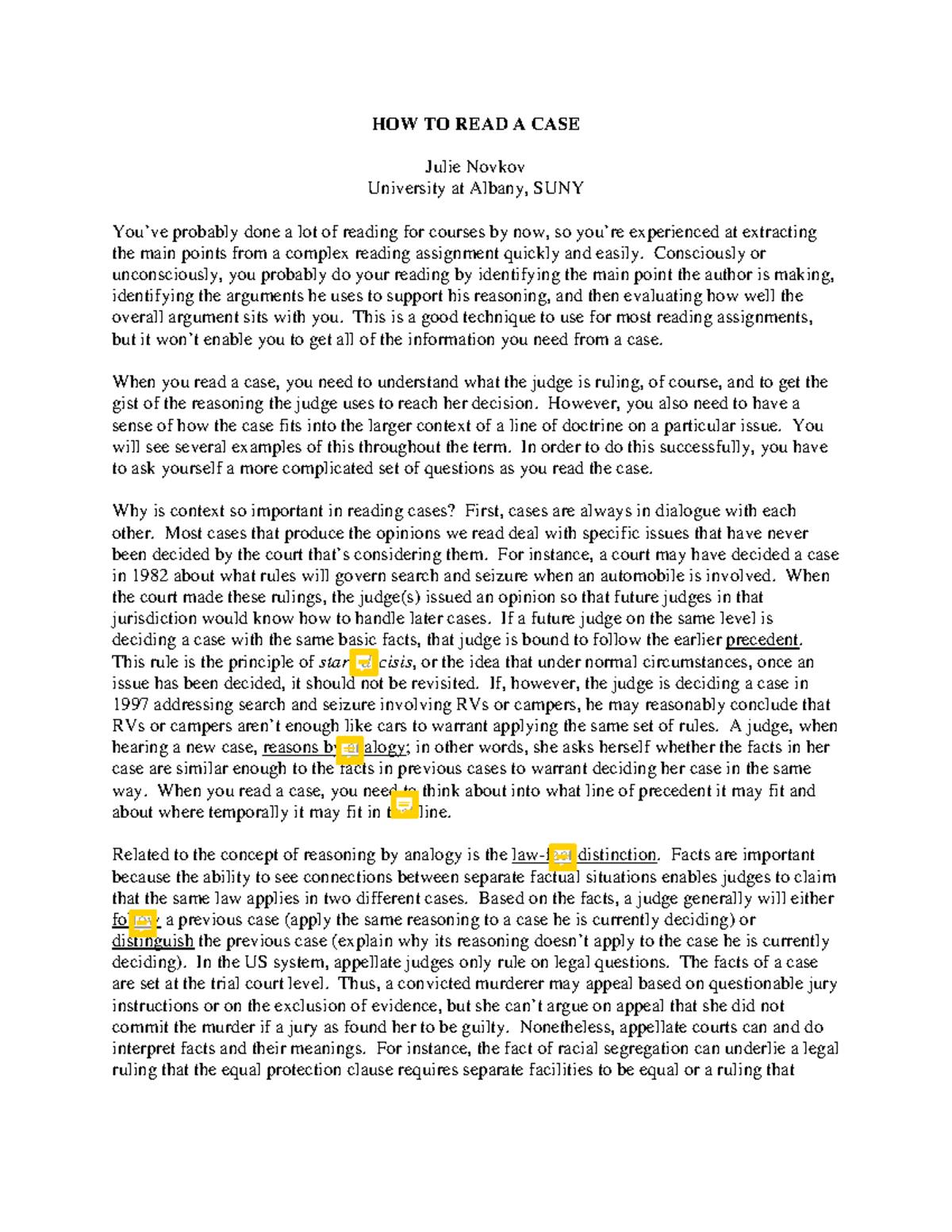 Reading a case - How to read a case using the IRAC method - Warning ...
