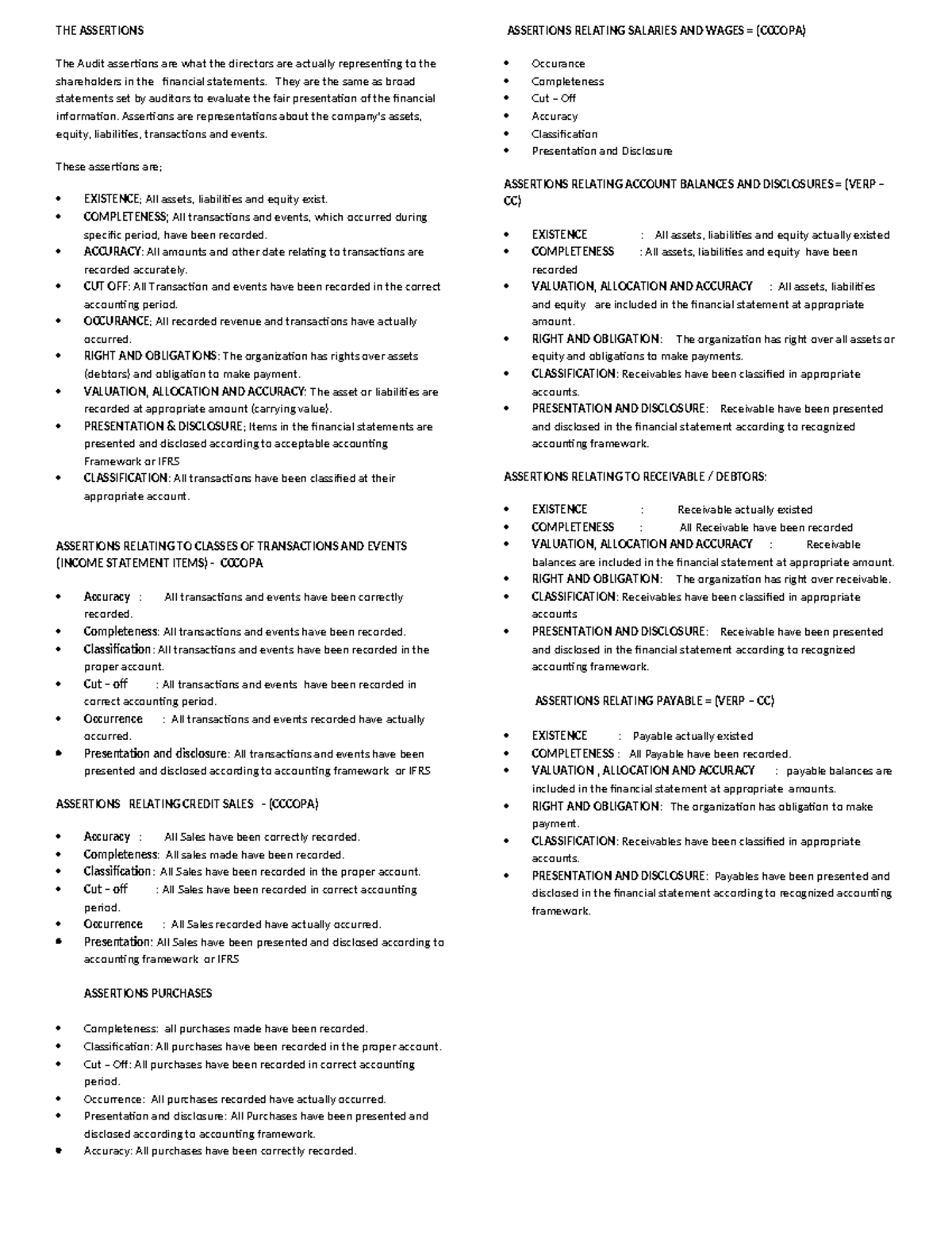 Lect Assertions Adapted Questions Graded On Auditing 2024 The 5961