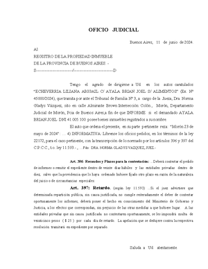 Carta documento modelo - TOMAS Juan uiokj 000000 A1111LA SOLEDAD ALMA ...