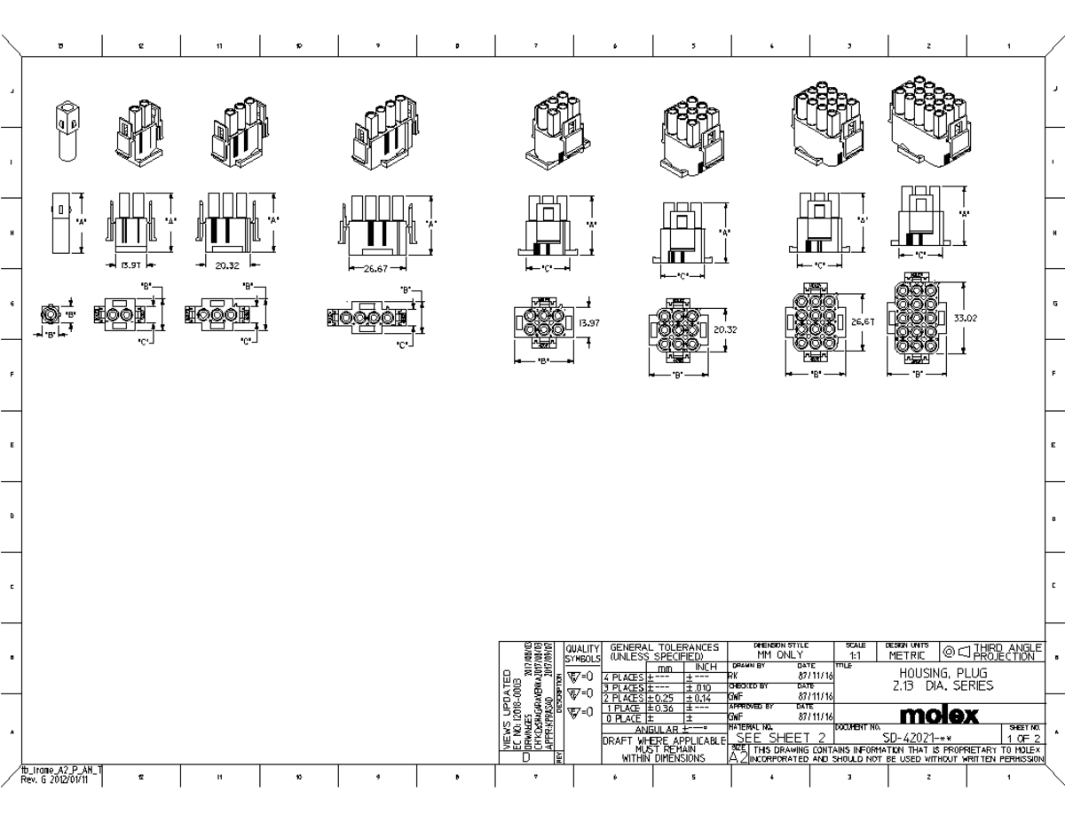 Molex Housing for PCB Cable to board 050841150 sd - Matemáticas - Studocu