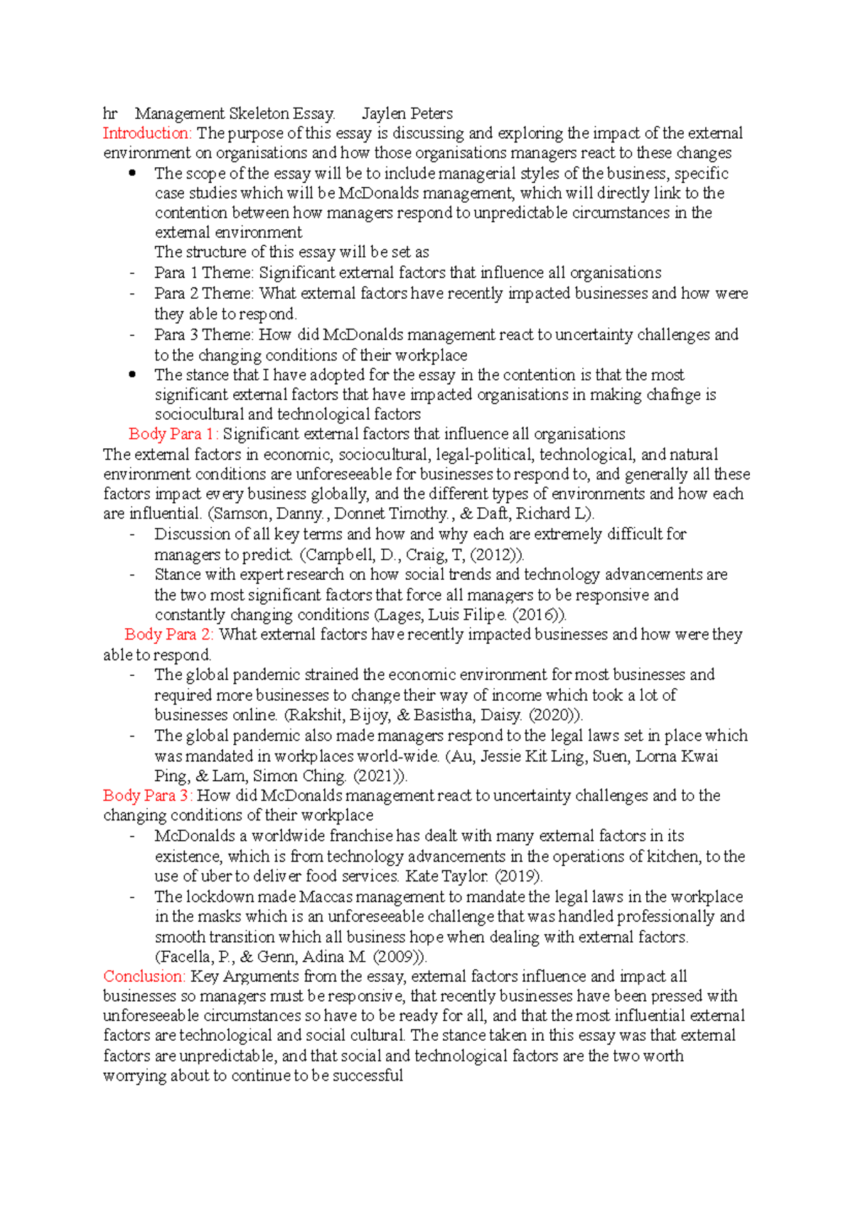 Feedback business essayFeedback business essay - hr Management Skeleton ...