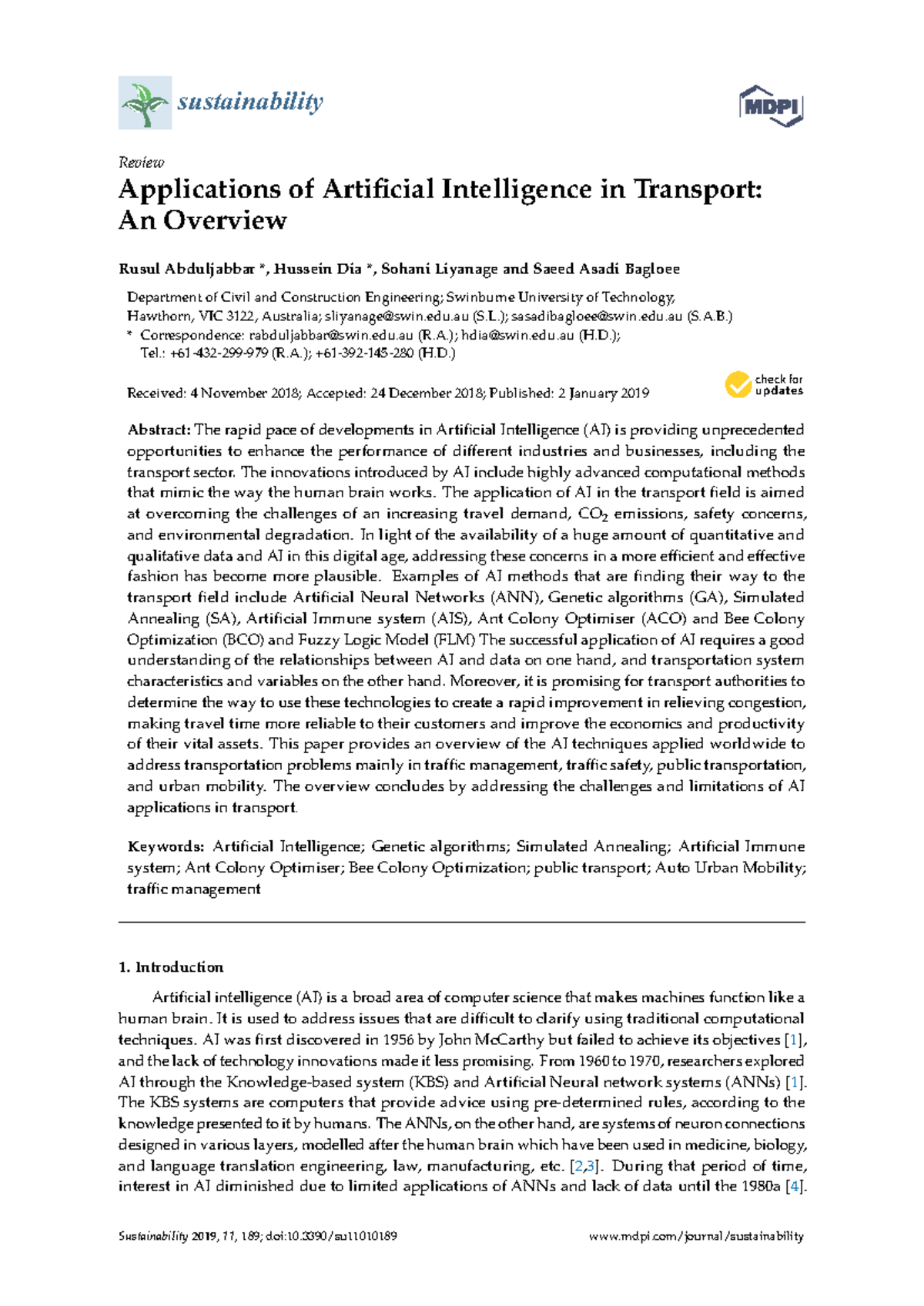 Review Paper - dasdf as fasdf - sustainability Review Applications of ...