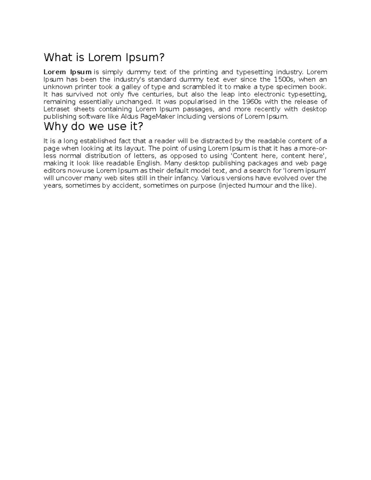 1 - This is Introduction to the English Language - What is Lorem Ipsum ...