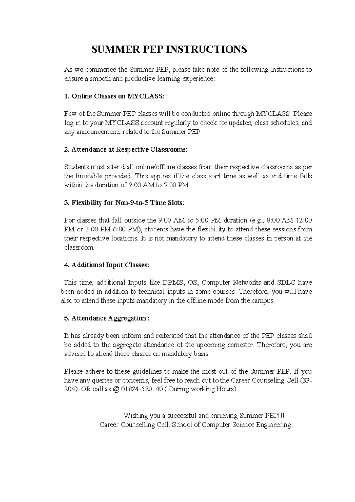 167222363 s Offline 16840 Instructions Summer PEP - SUMMER PEP ...