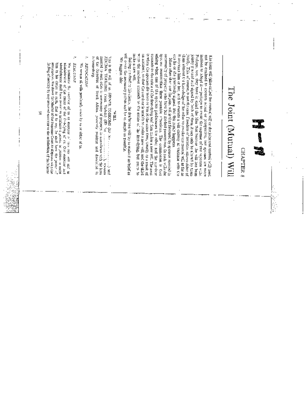 Joint Mutual Will - Perhaps, too, they have in mind the idea that ...