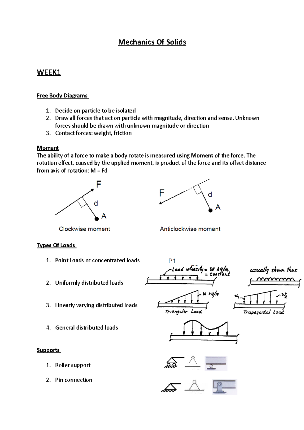Mechanics Of Solids - Lecture notes 4-8 - Mechanics Of Solids WEEK Free ...