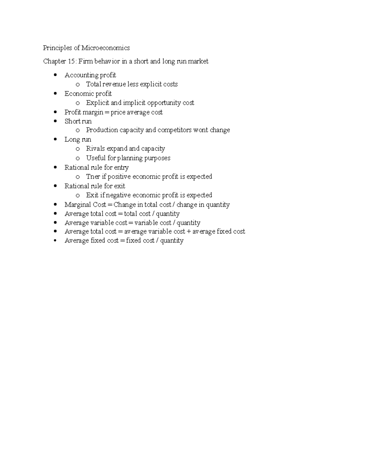 Econ CH. 15 - Principles of microeconomics notes - Principles of ...