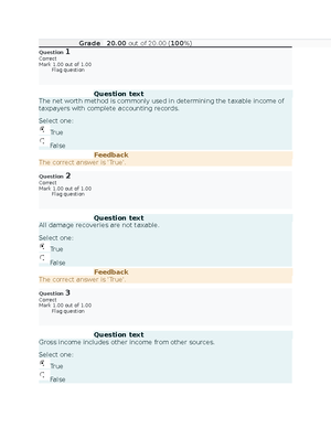 Sts prelim quiz 2 - Grade 100 out of 100. Question 1 Correct Mark 1 out ...