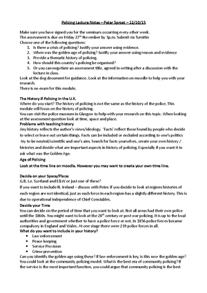 The Structure, Roles, and Functions of the UK Police - Introduction to ...