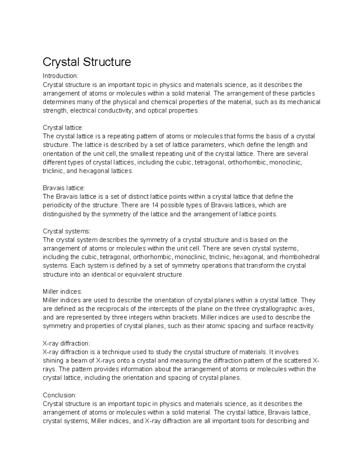 General Physics III (PHY-2040) Lecture 21 - Crystal Structure - Crystal Structure Introduction ...