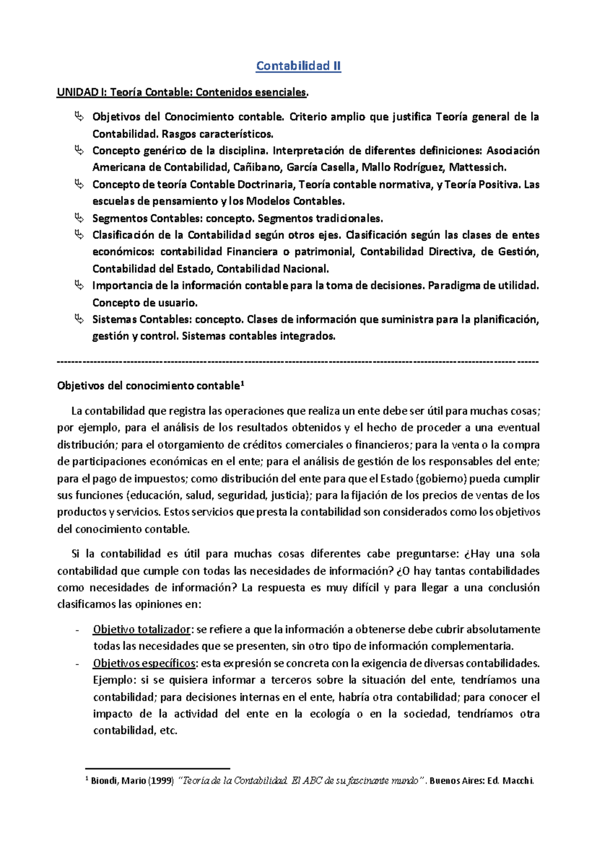 Unidad 1 - Teoría Contable - Contabilidad II UNIDAD I: Teoría Contable ...