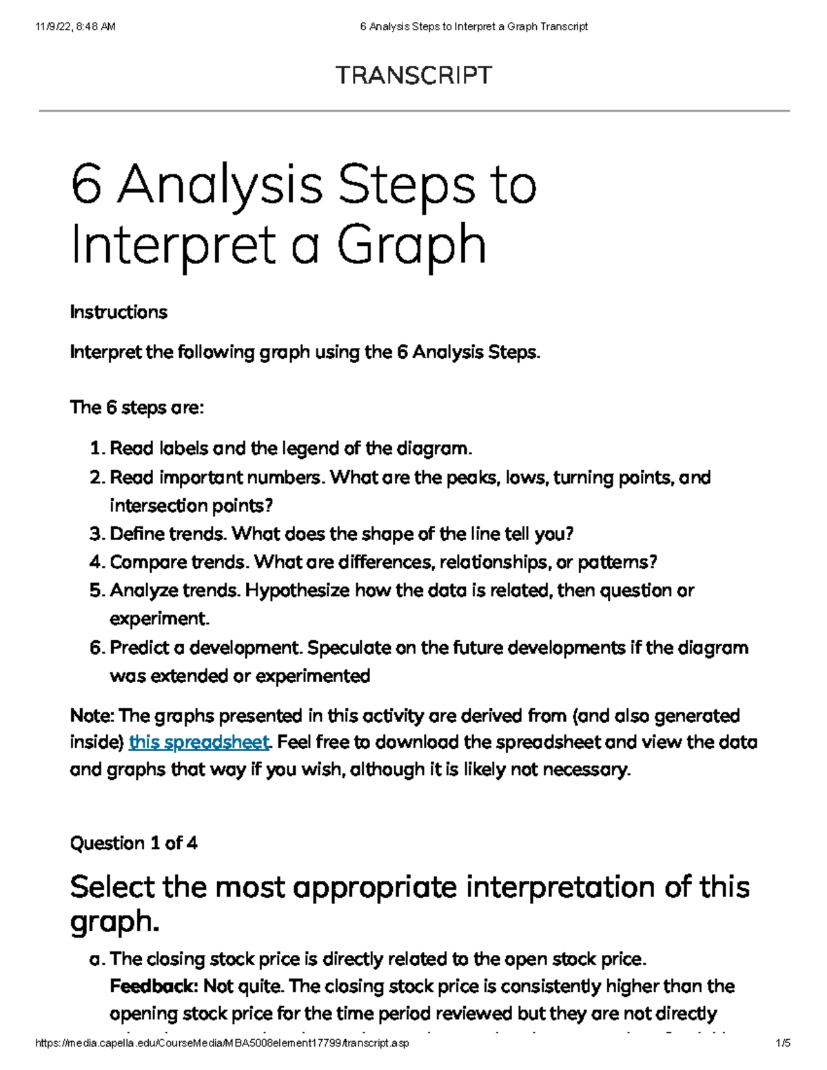 Activity 6 Analysis Steps To Interpret A Graph Transcript Deprecated Api Usage The Svg Back