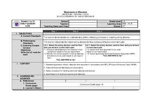 Lesson 03 Complete Relevant Work Related Documents - Each workplace ...