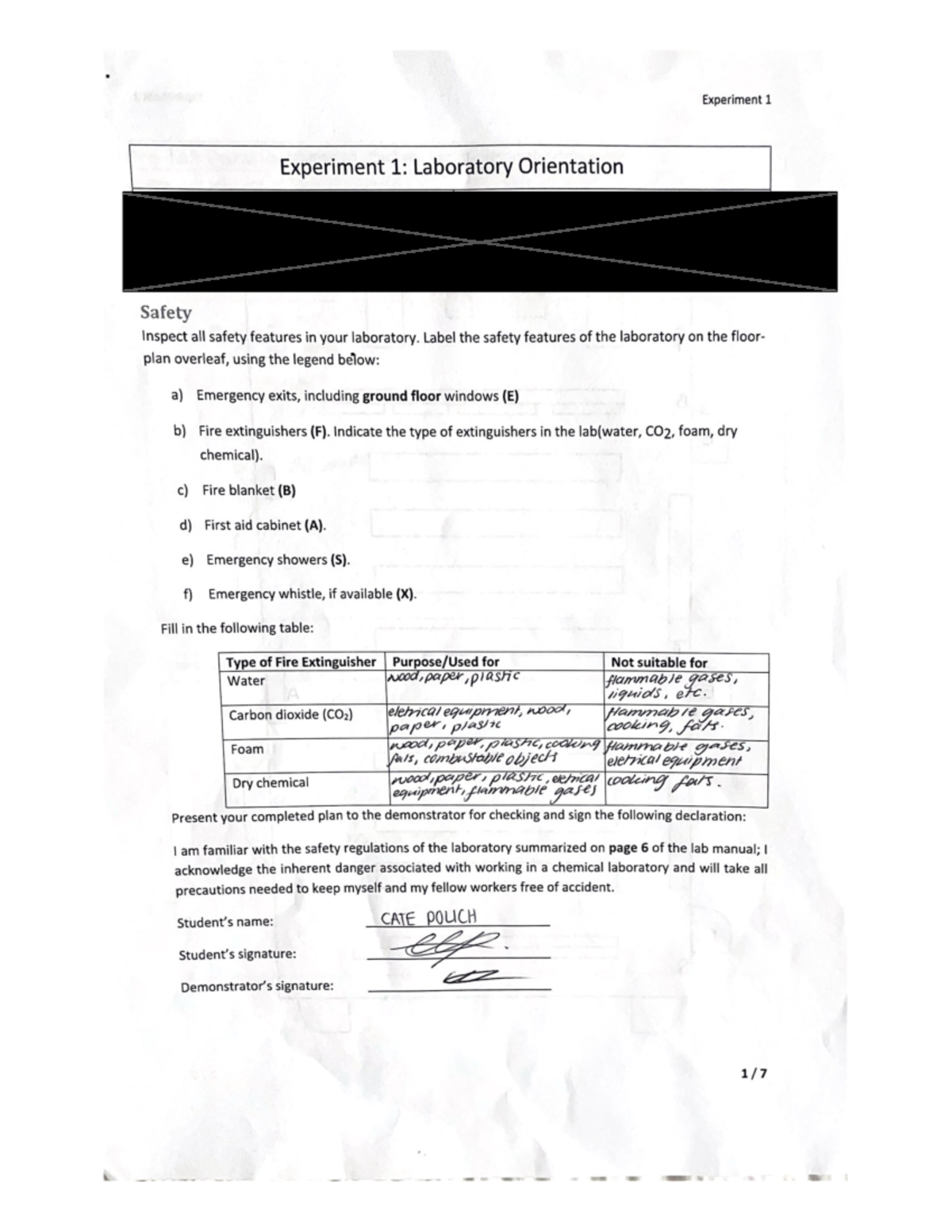 Exp1 - lab report 1 - CHEM1101 - Studocu