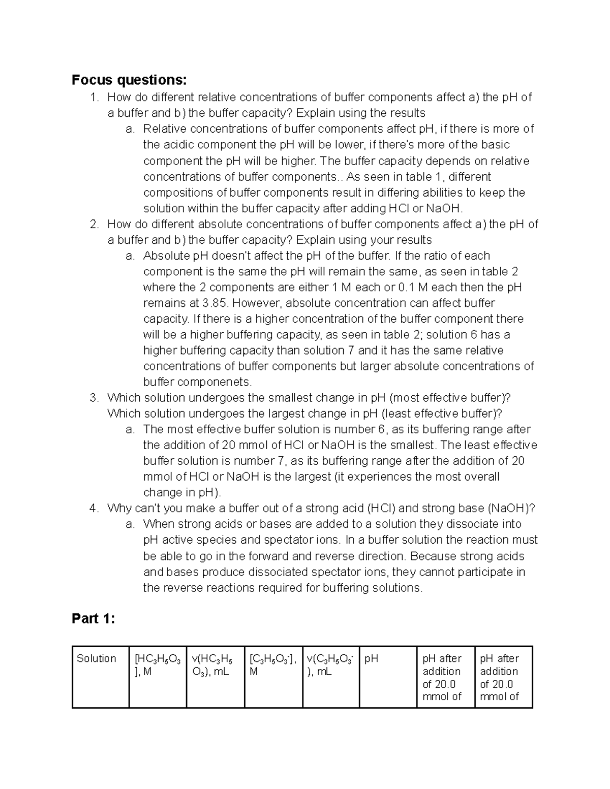 Lab 13 - Lab 13 lab report - Focus questions: 1. How do different ...