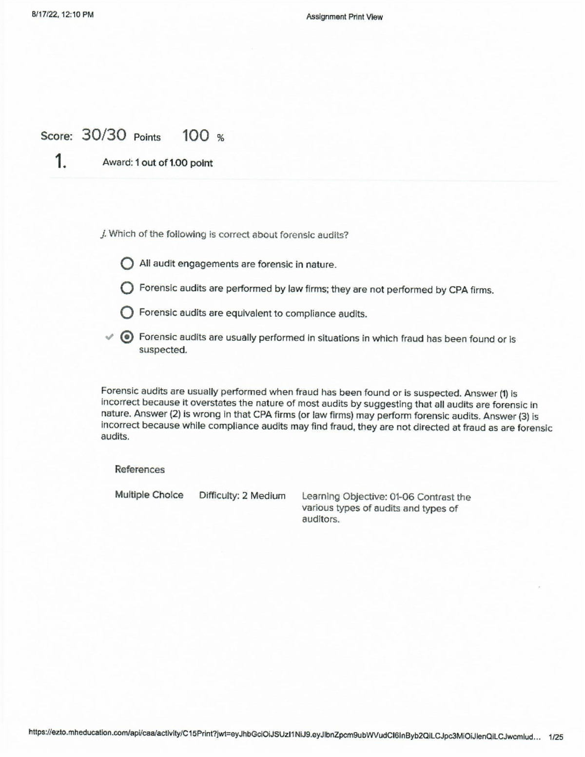 Chapters 1-2-3 test Acc 411 - ACC411 - Studocu