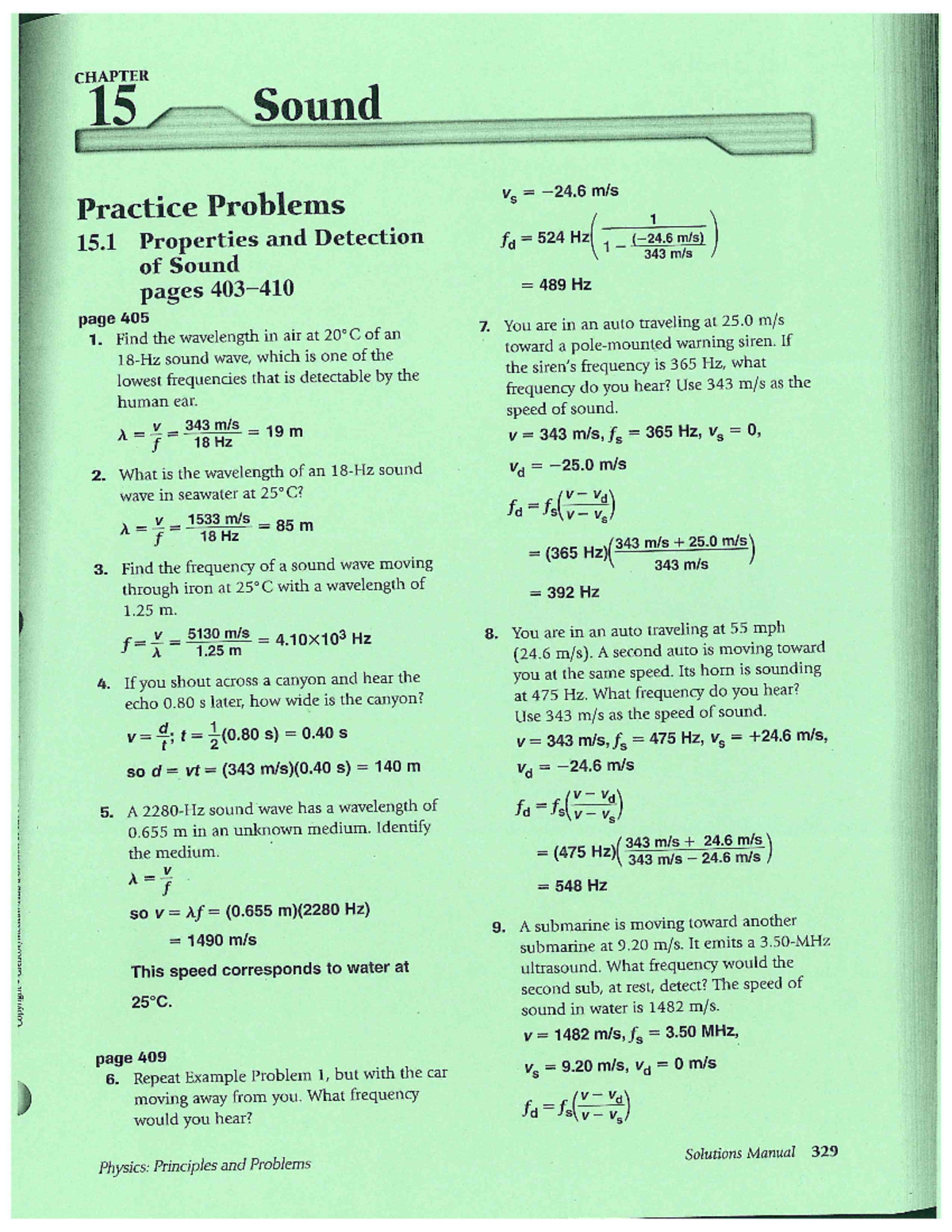 General Physics I: Answers to ch. 15 Sound book problems - PHYS 1214 - Studocu