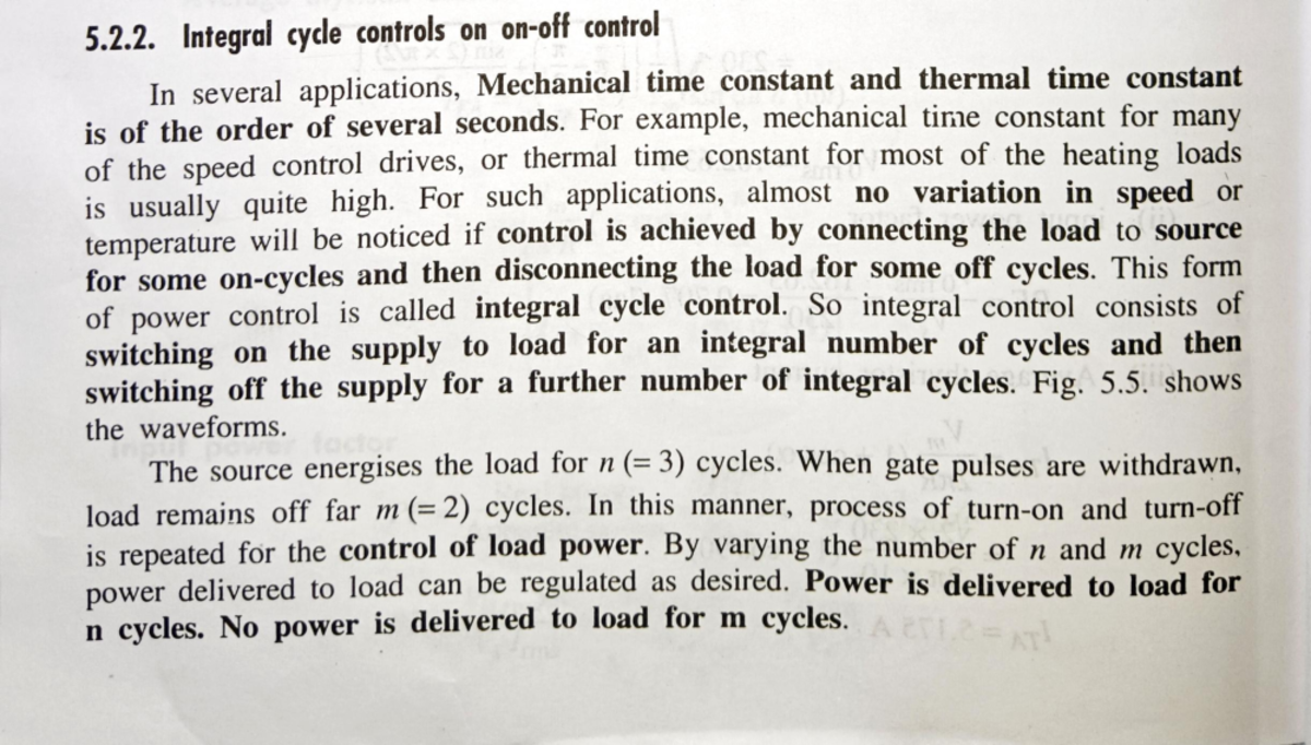 Integral cycle controls on On-Off control - 5.2. Integral cycle ...