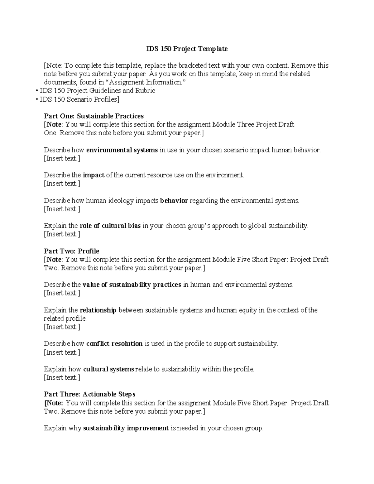 IDS Project Final TERM - IDS 150 Project Template [Note: To complete ...