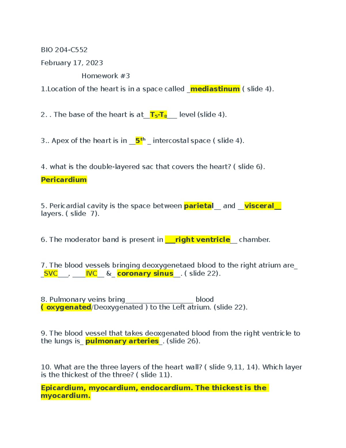 Blood Pressure AP2 - BIO 204-C February 17, 2023 Homework # 1 of the ...