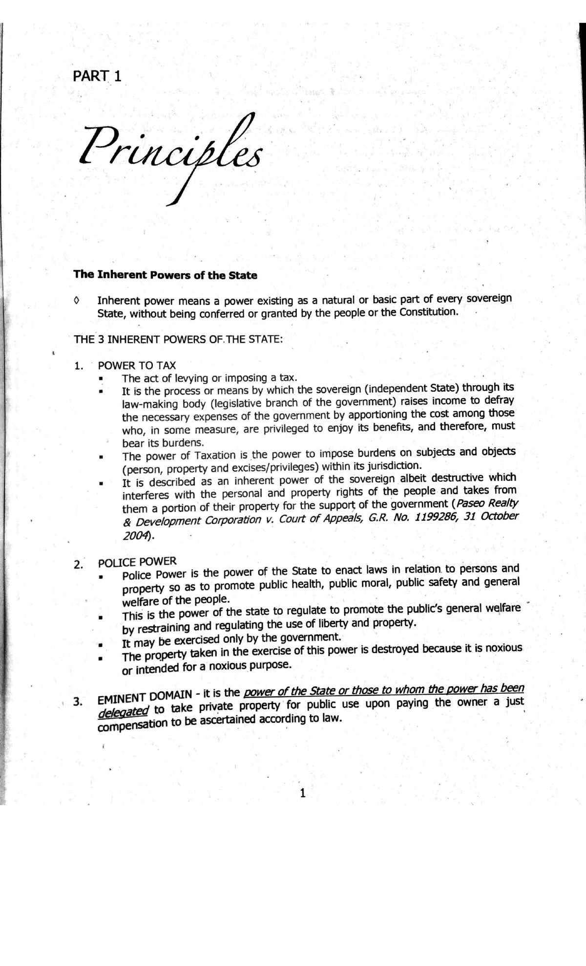 TAX PART 1 Reviewer - Tax - Income Taxation - Studocu