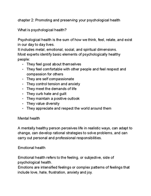 The basics of health - chapter 1: Accessing your health Choose health ...