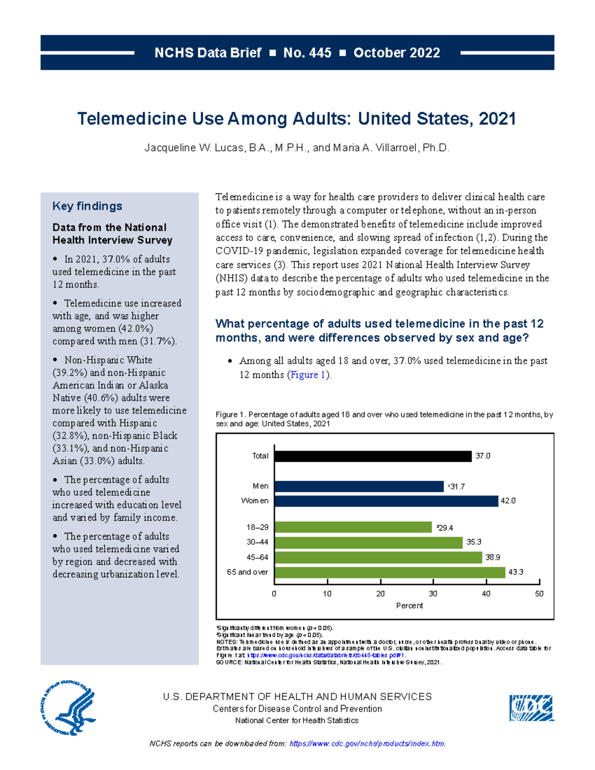 Db445 - hloo - U. DEPARTMENT OF HEALTH AND HUMAN SERVICES Centers for ...