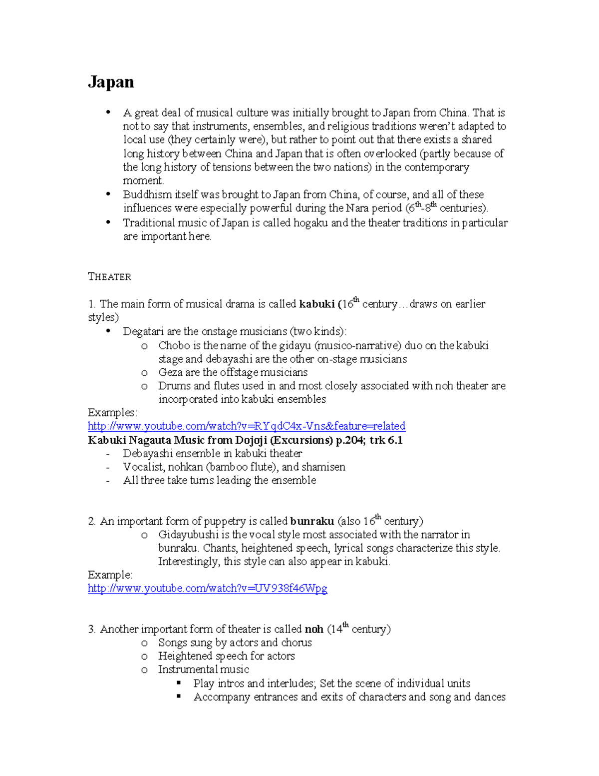 C - Japan - Japan A great deal of musical culture was initially brought ...